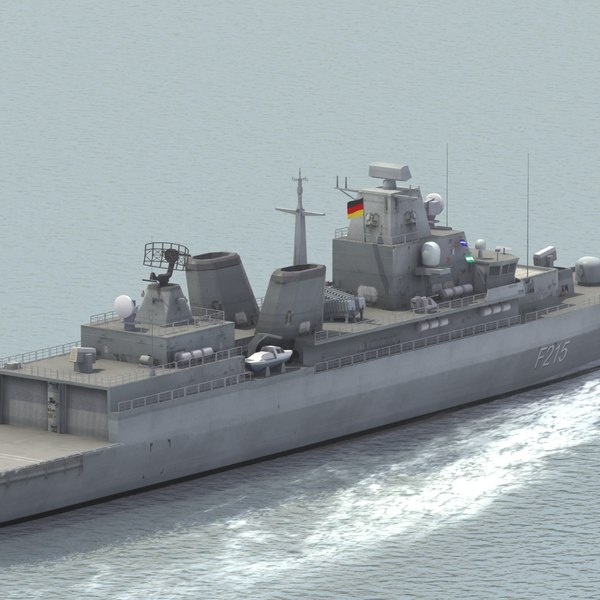 type f123 brandenburg class frigate 3d 3ds