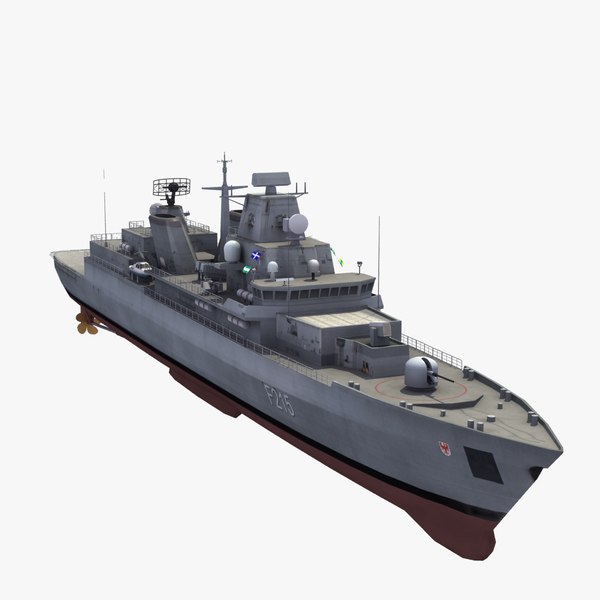 type f123 brandenburg class frigate 3d 3ds