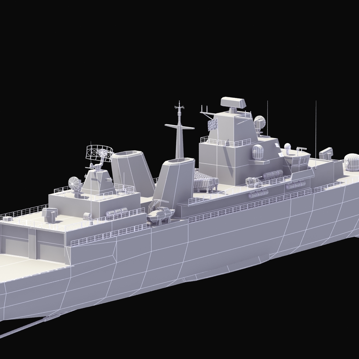 type f123 brandenburg class frigate 3d 3ds