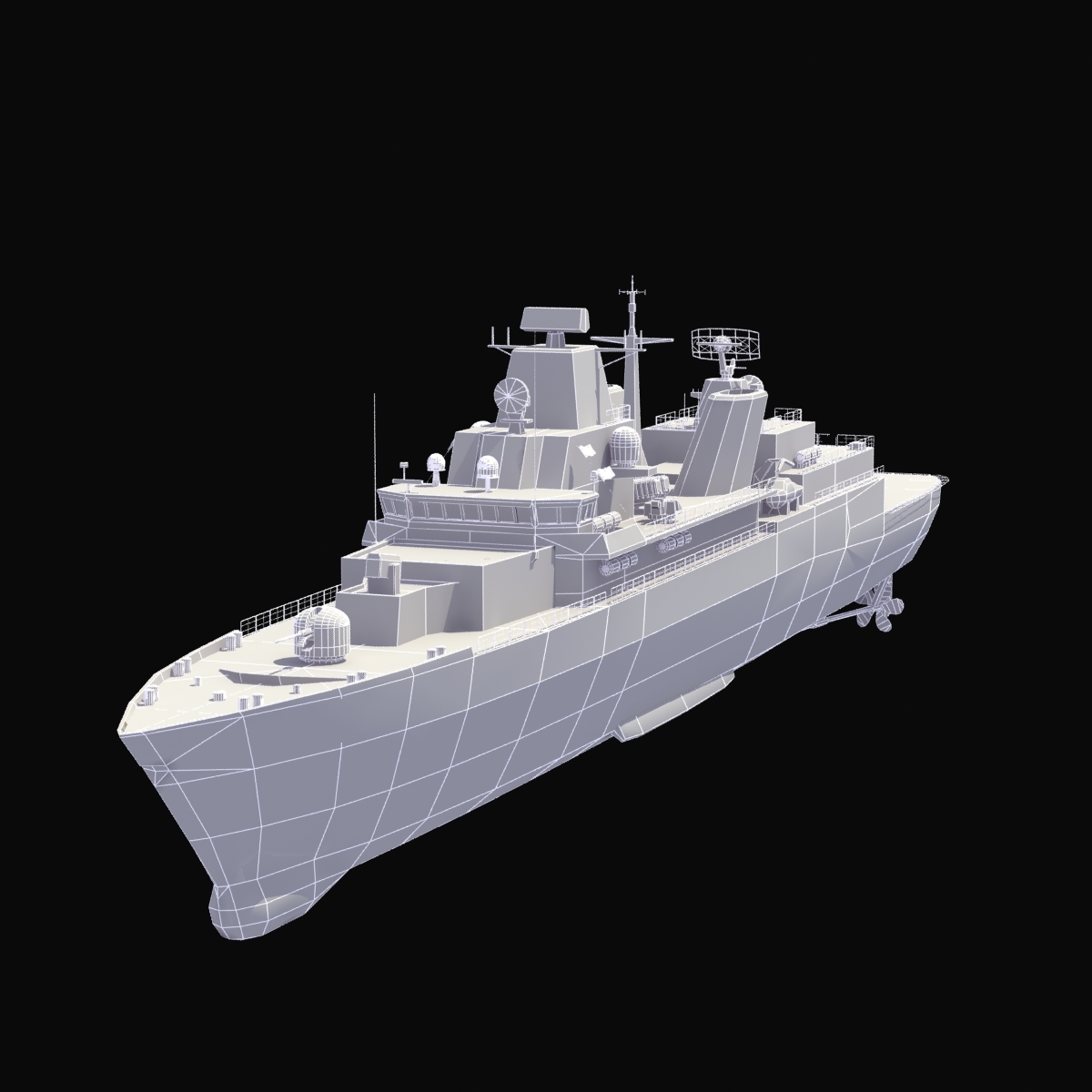 type f123 brandenburg class frigate 3d 3ds
