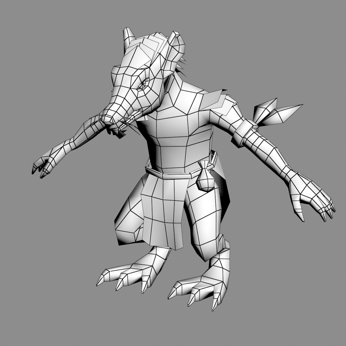 wererat creature fantasy 3d max
