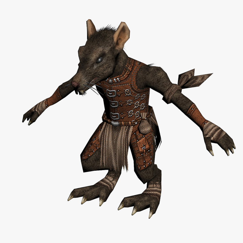 wererat creature fantasy 3d max