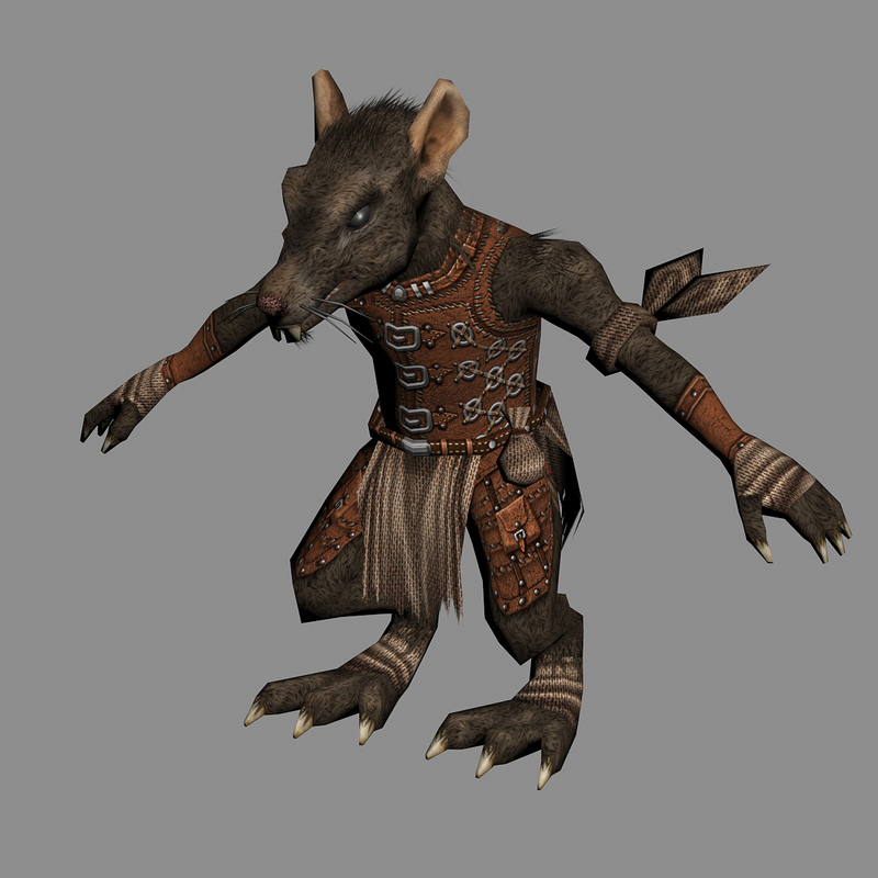 wererat creature fantasy 3d max