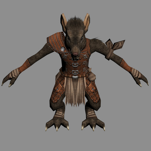 wererat creature fantasy 3d max