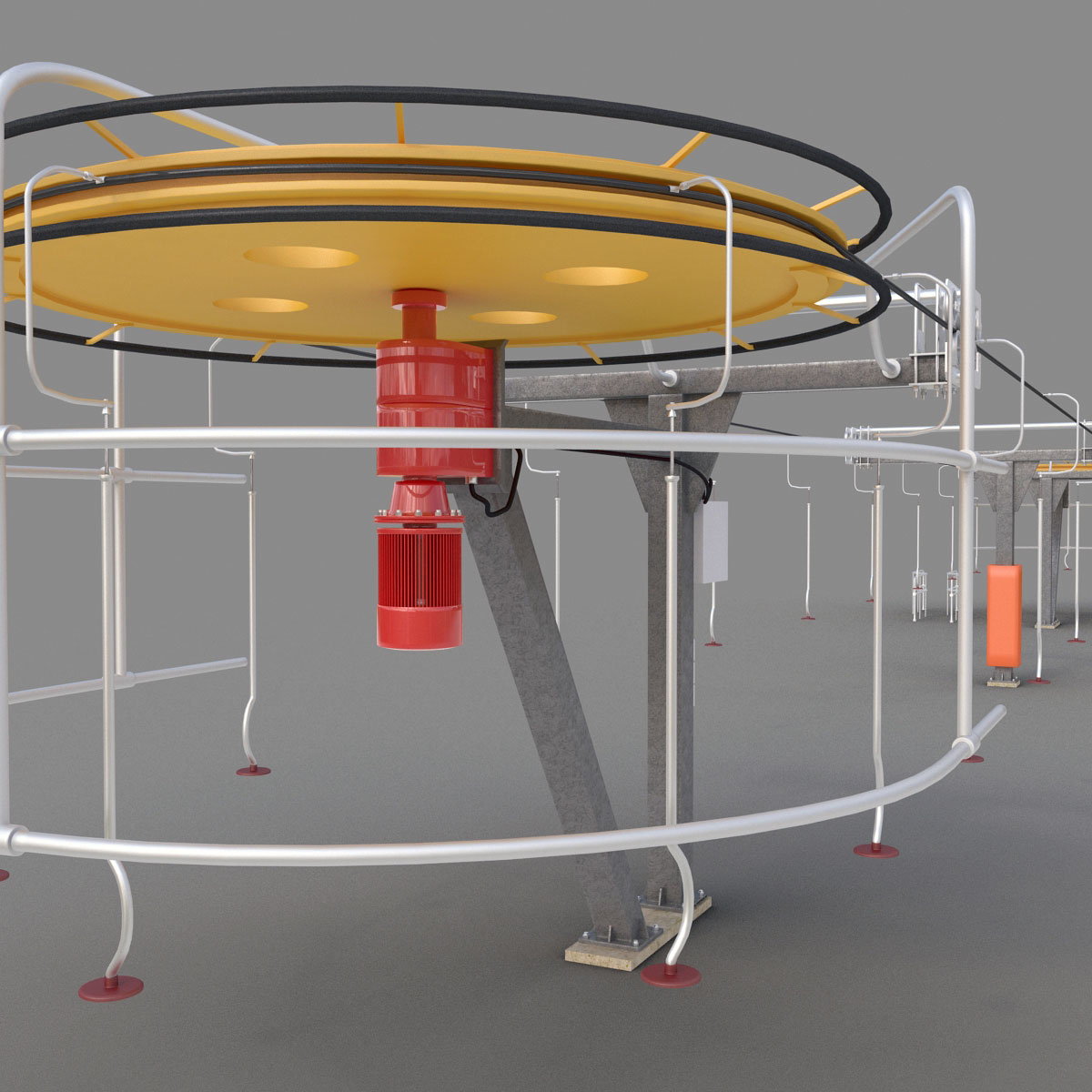 platter ski lift 3d max