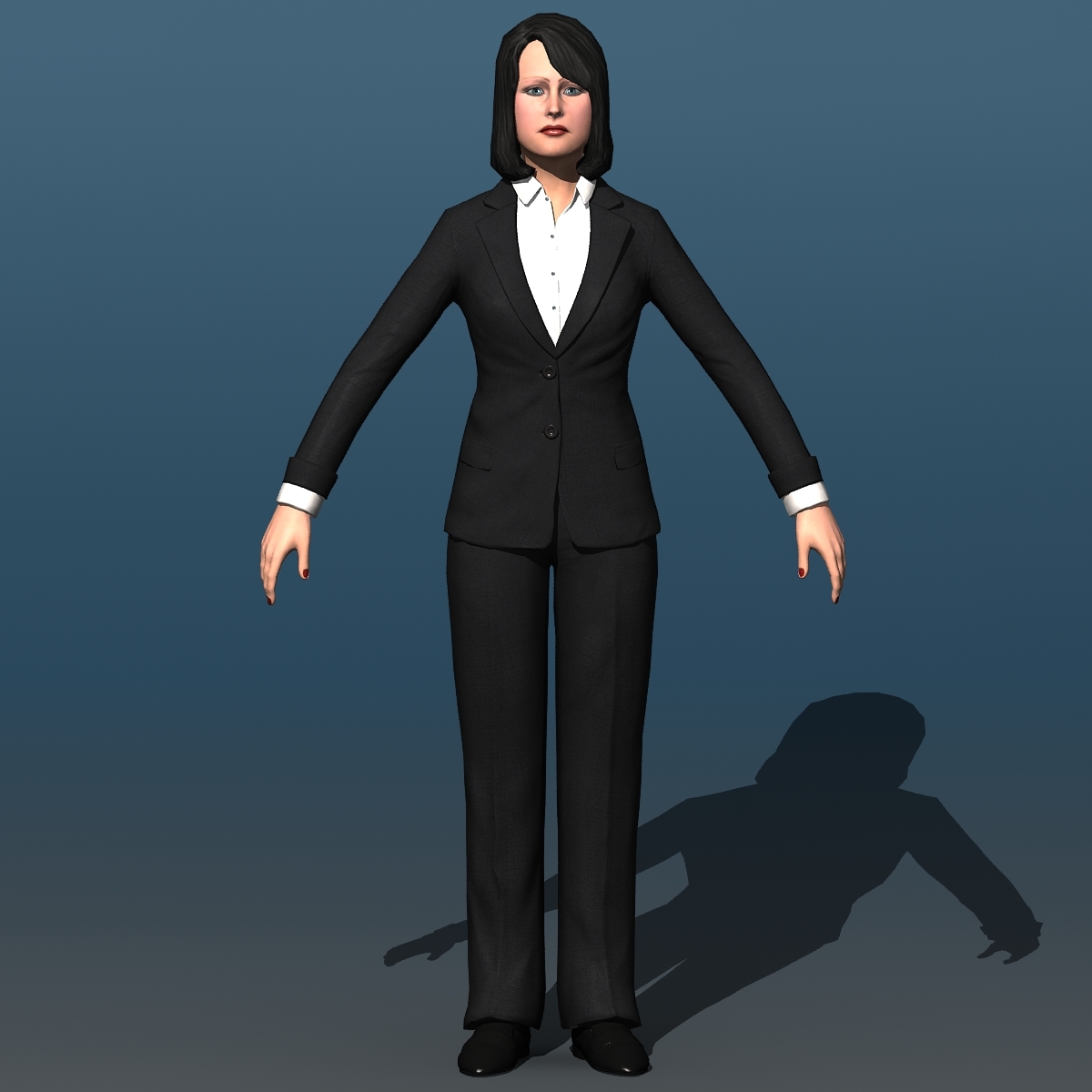 3d model resolution human female