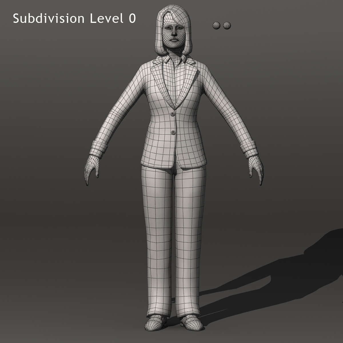 3d model resolution human female