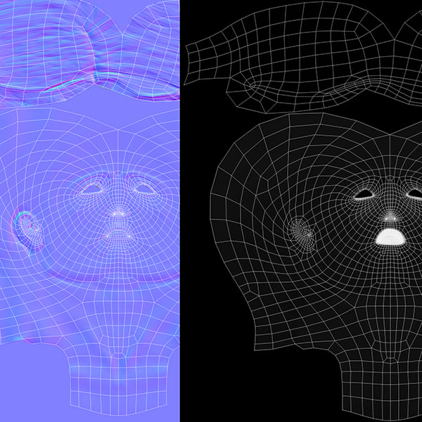 3d model resolution human female