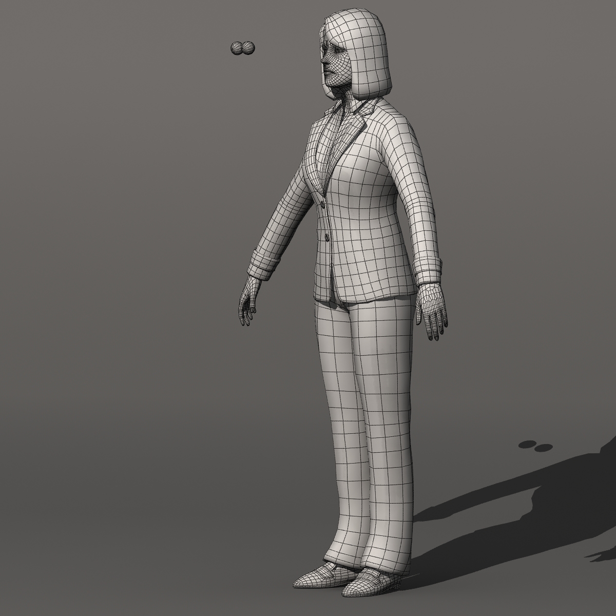 3d model resolution human female