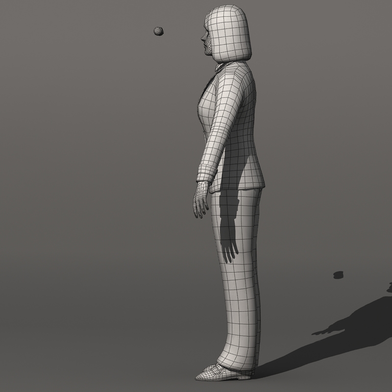 3d model resolution human female