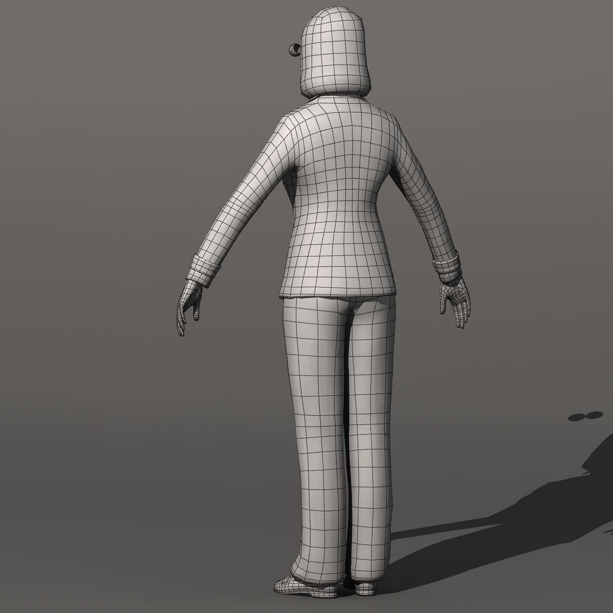 3d model resolution human female