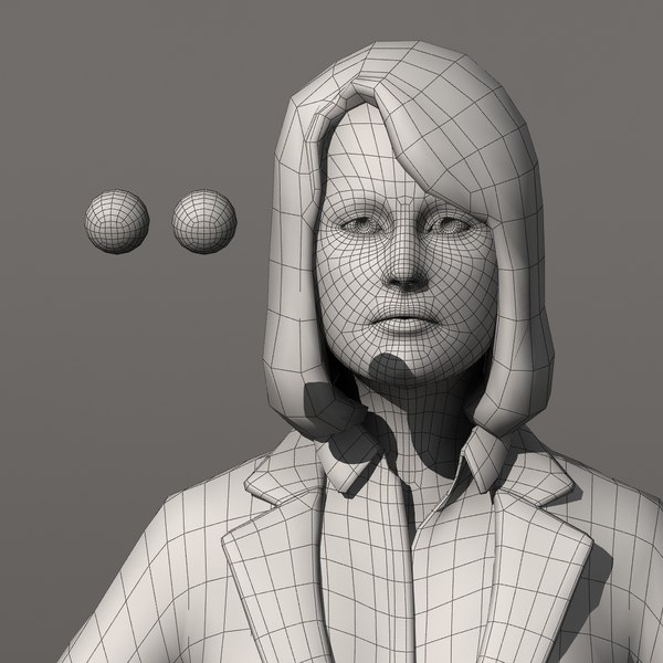 3d model resolution human female