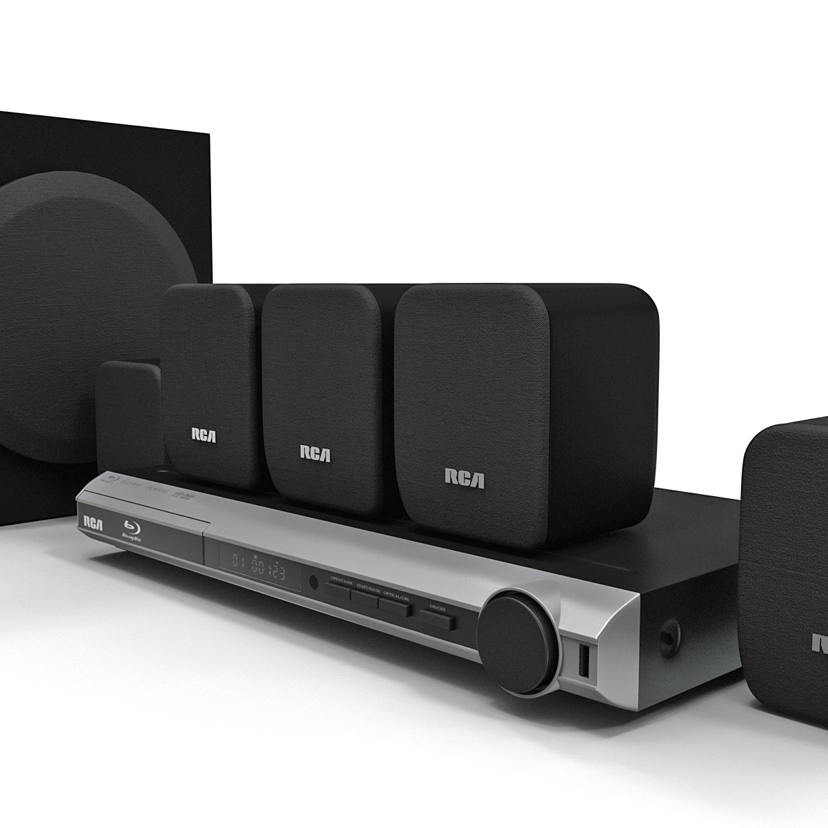 3d model of bluray home theater rca