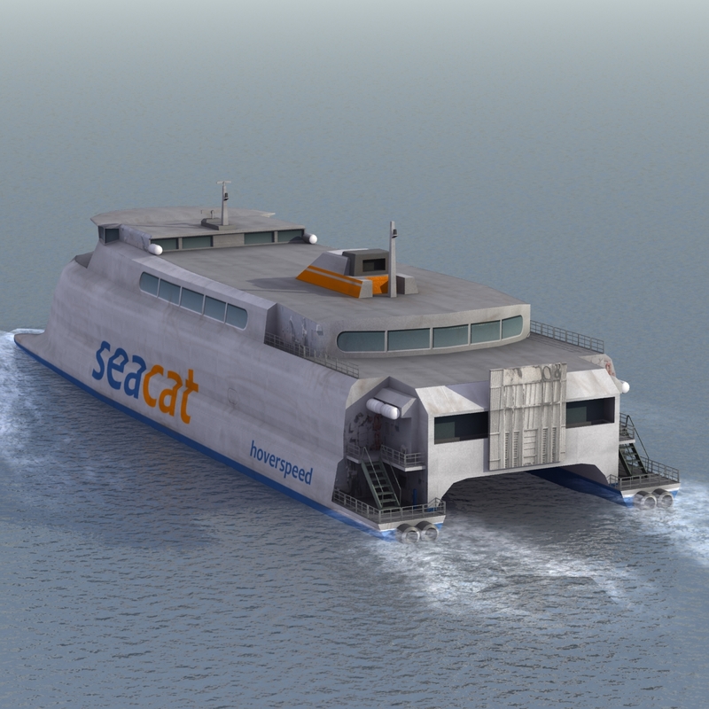 seacat ferry 3d model