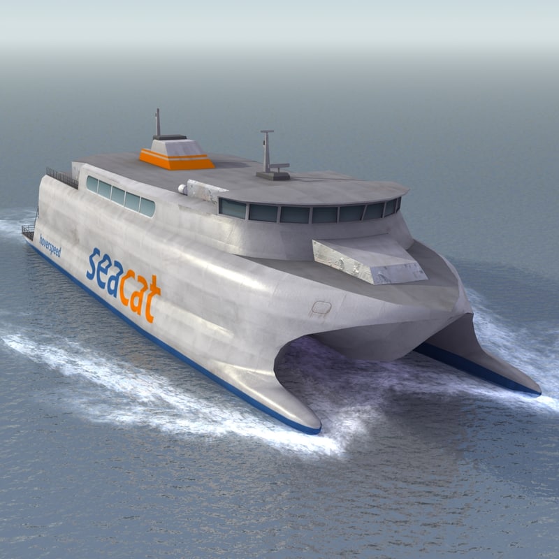 seacat ferry 3d model
