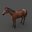 realistic horse 3d model