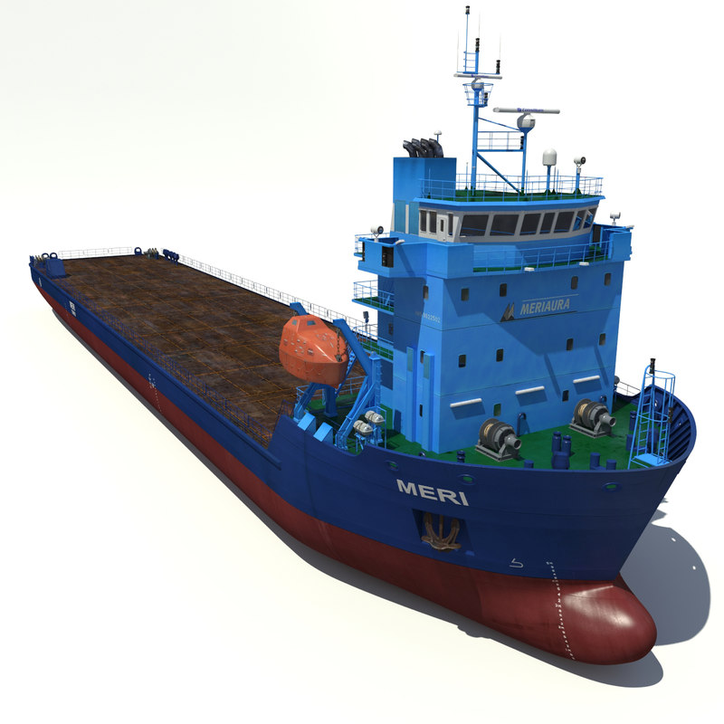 multi-purpose cargo vessel meri 3d model