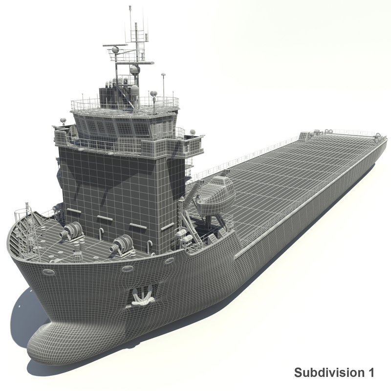 multi-purpose cargo vessel meri 3d model