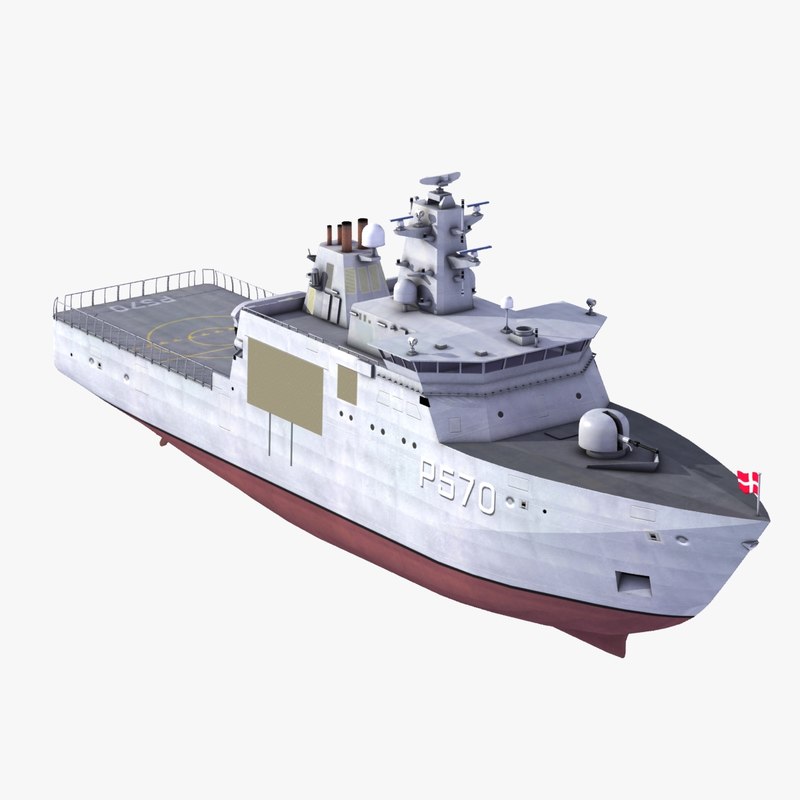 3d model knud rasmussen patrol navy ships