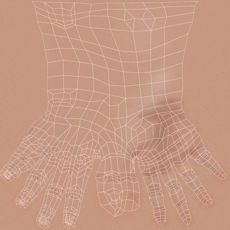 hand arm female pose c4d