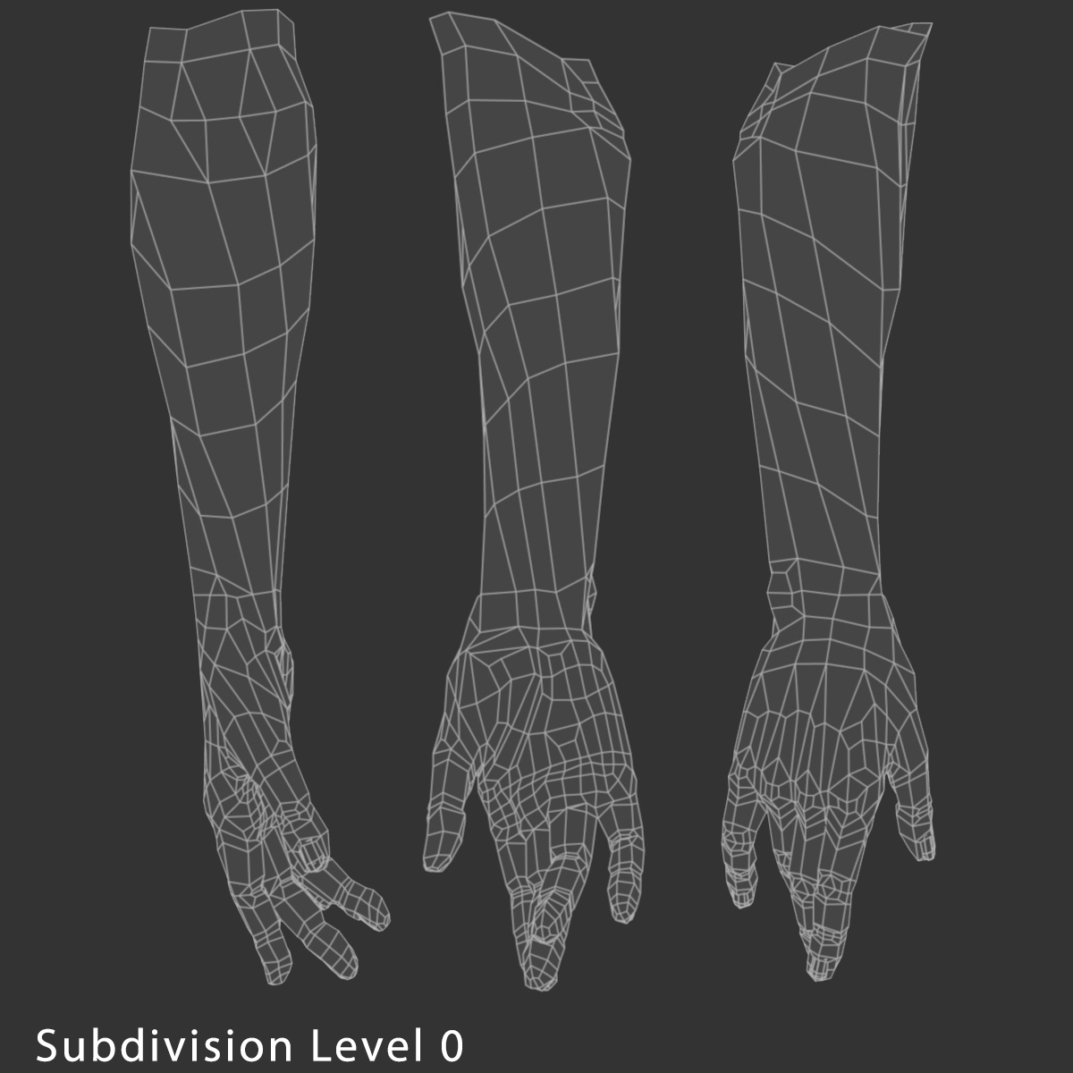 hand arm female pose c4d