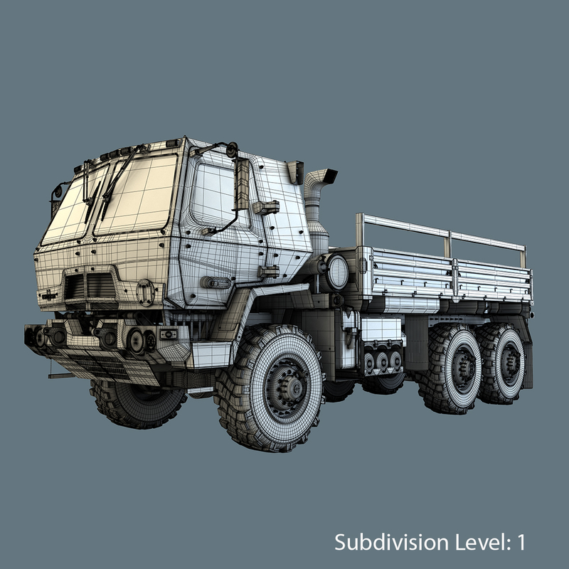 3d model fmtv m1083 m777