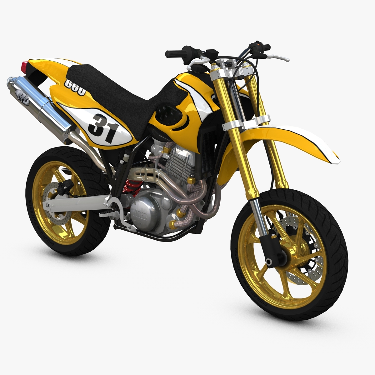 race supermoto bike 3d lwo