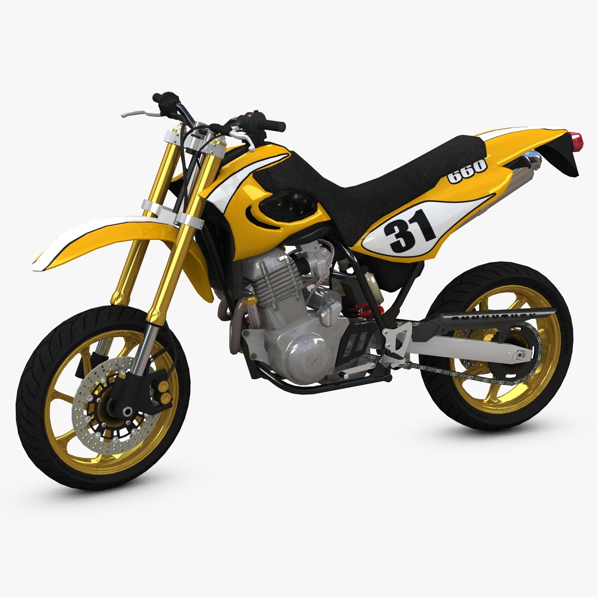 race supermoto bike 3d lwo