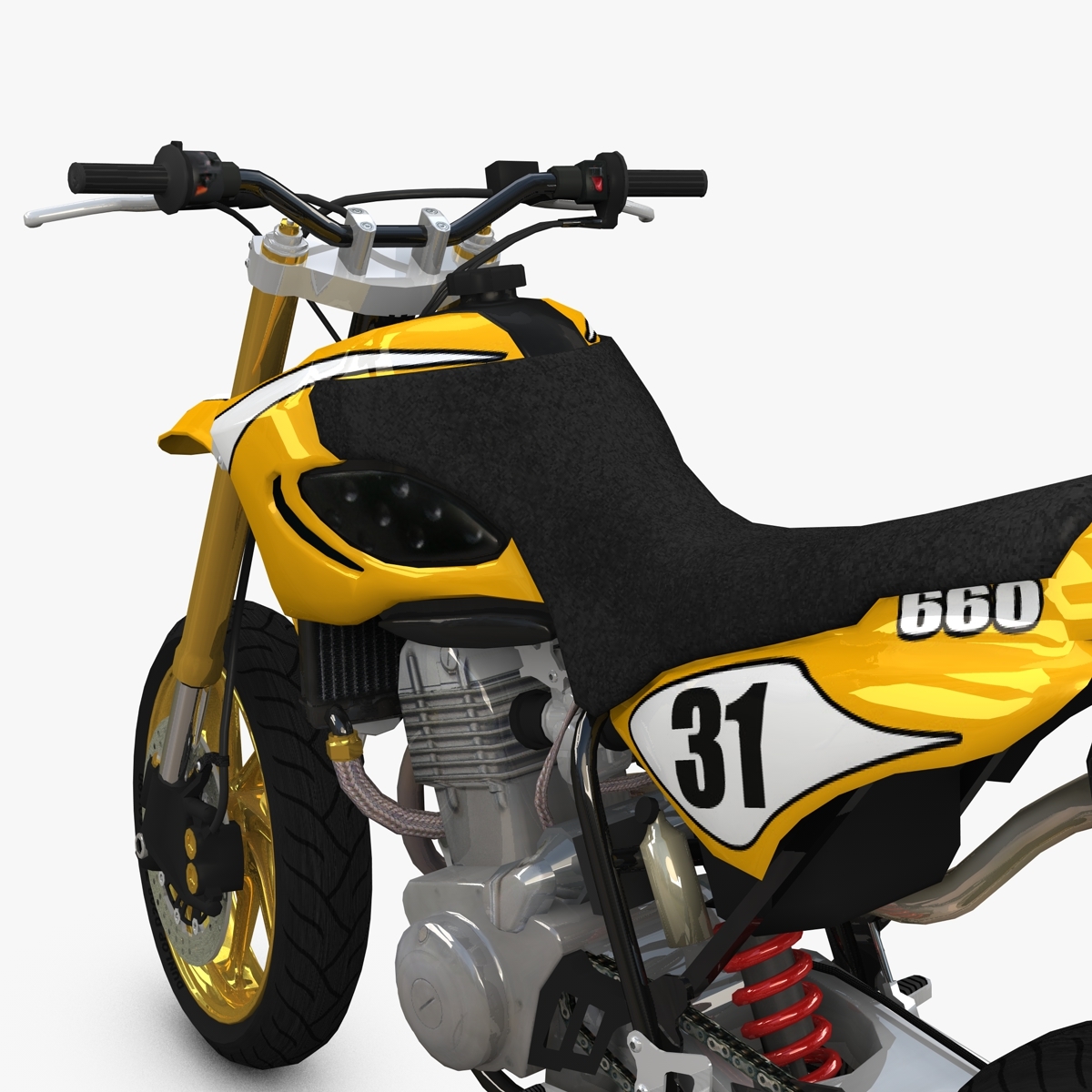 race supermoto bike 3d lwo
