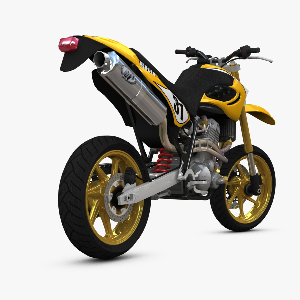 race supermoto bike 3d lwo