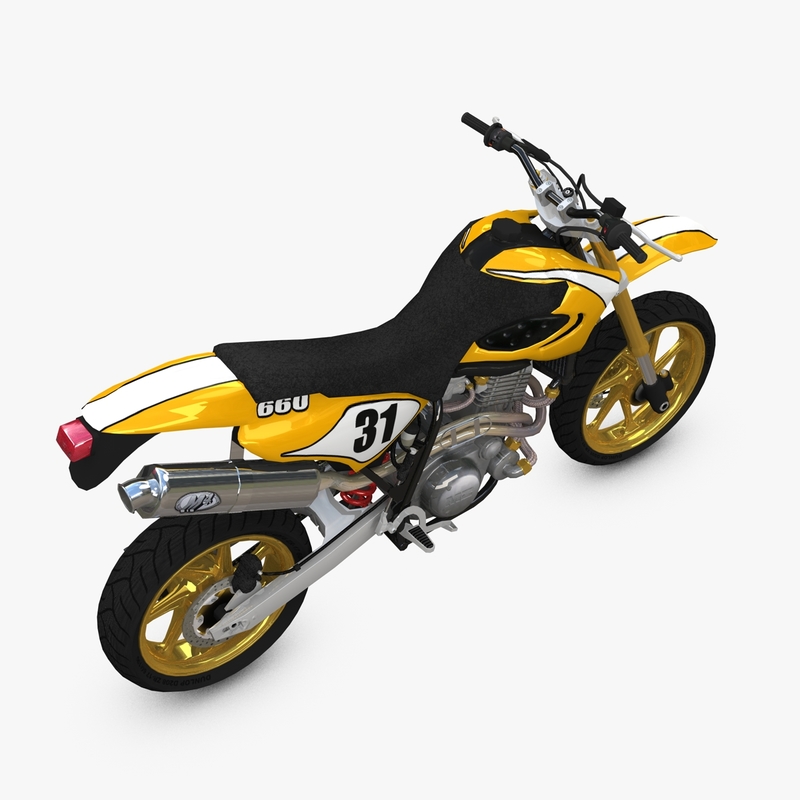 race supermoto bike 3d lwo