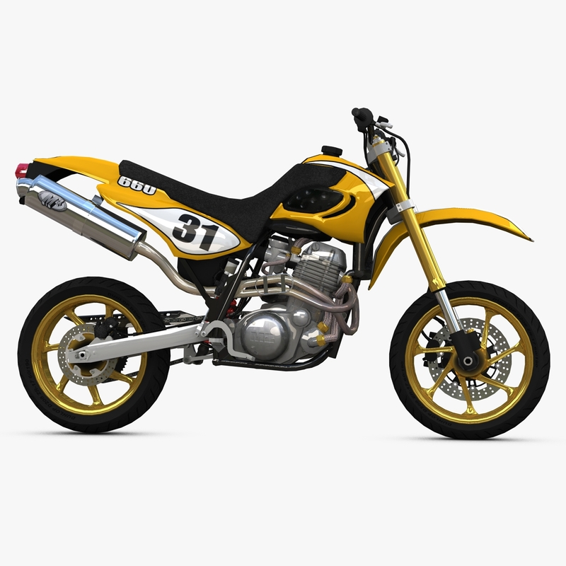 race supermoto bike 3d lwo