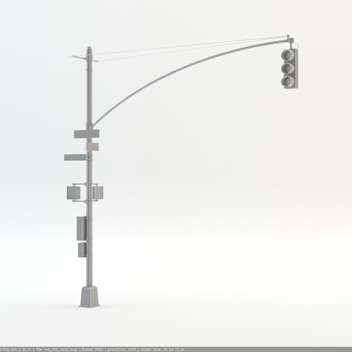 traffic light 3d model