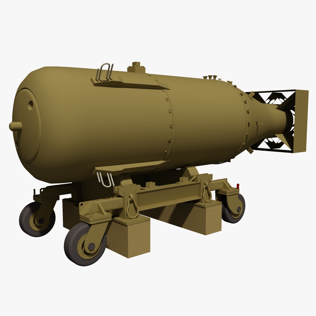 3d model littleboy atom bomb