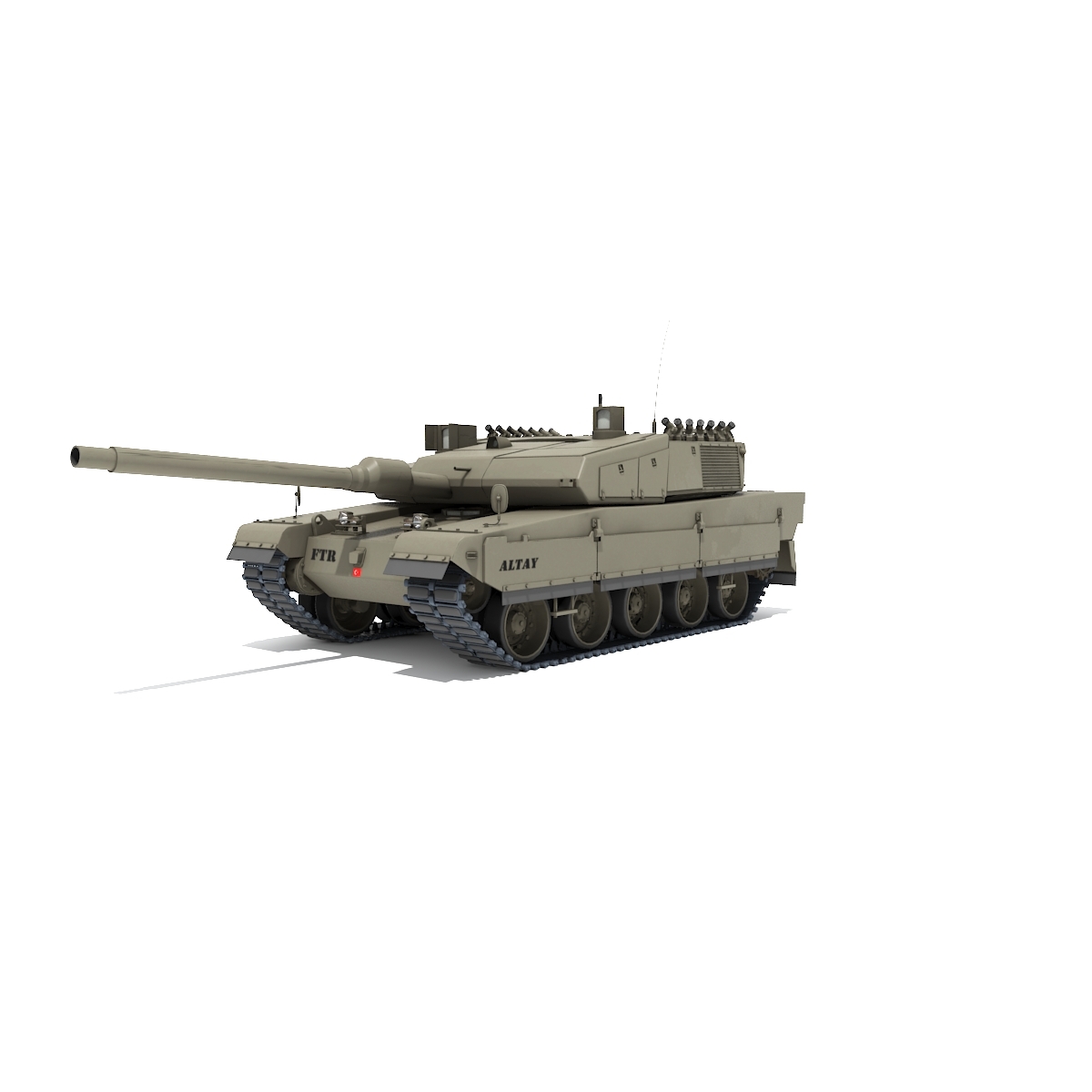 altay turkish main battle tank 3d max