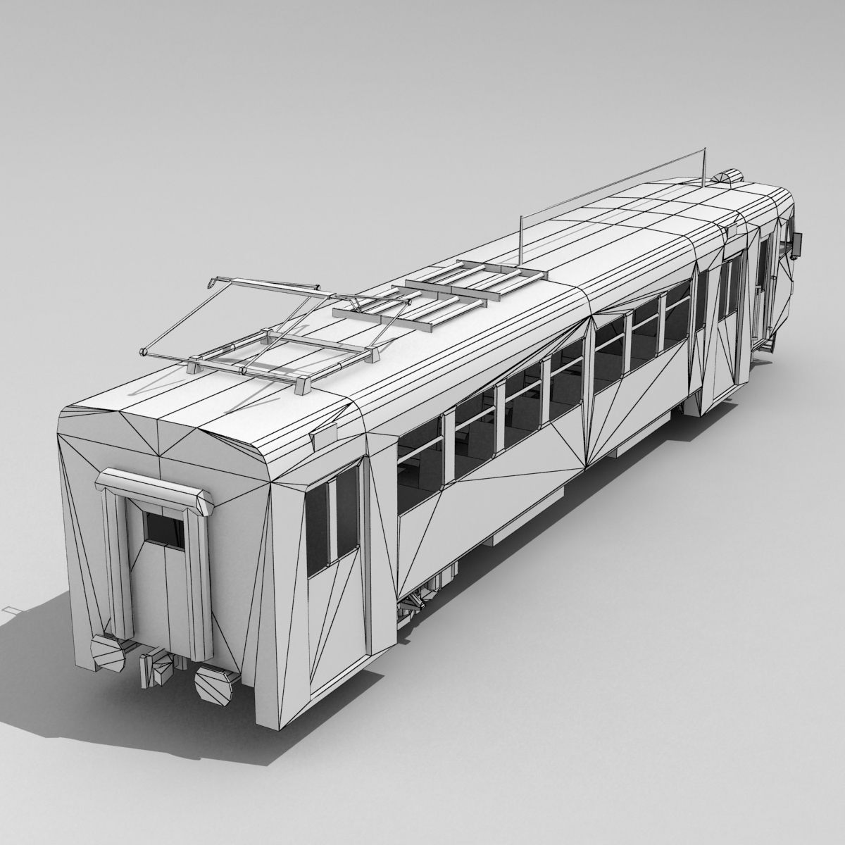 electric train 3d max
