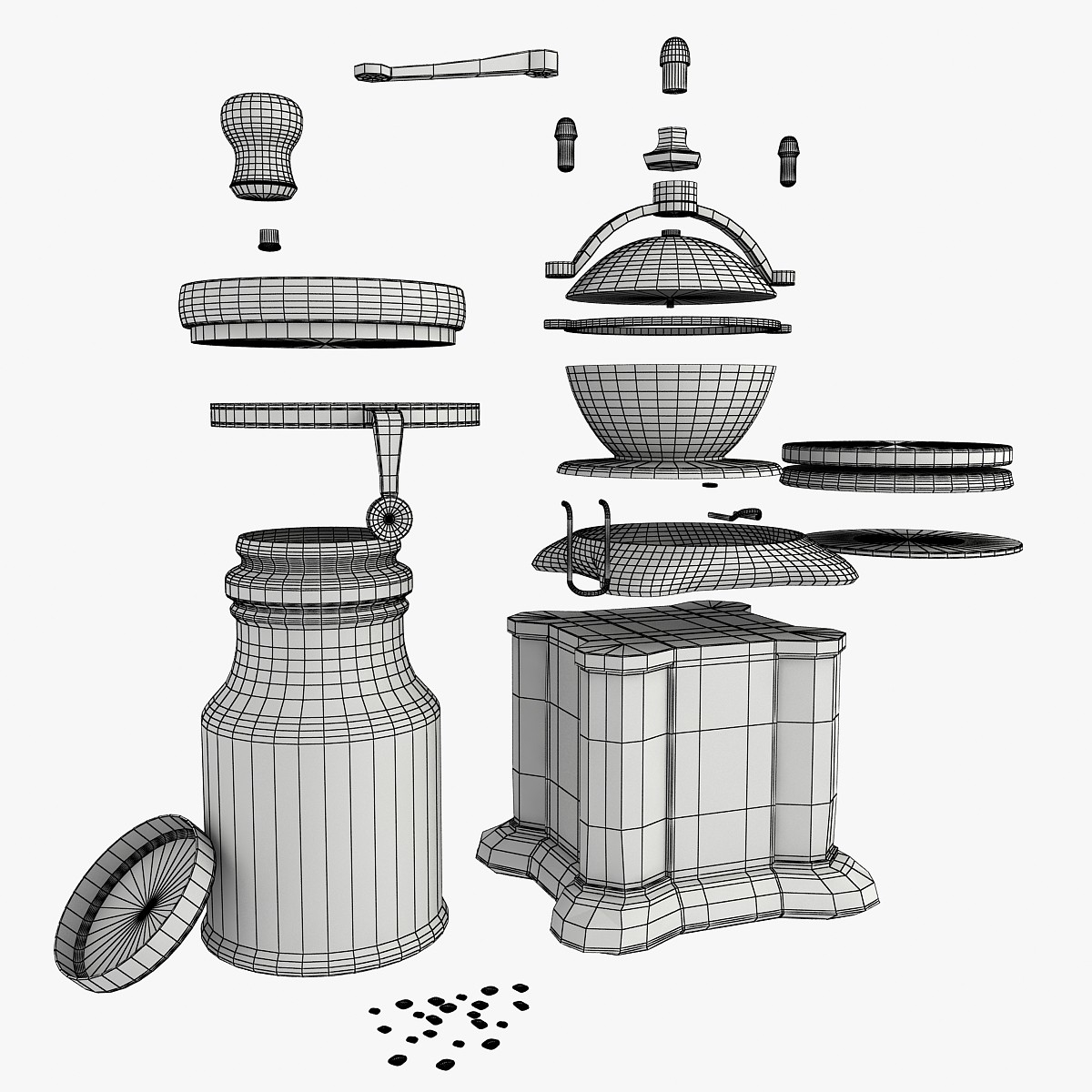 coffee grinder 3d model