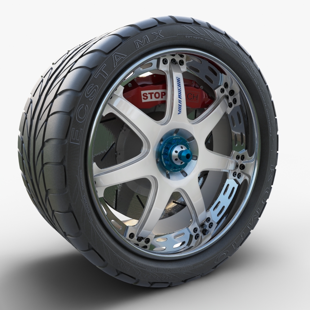 3d volk gt-7 rotors model