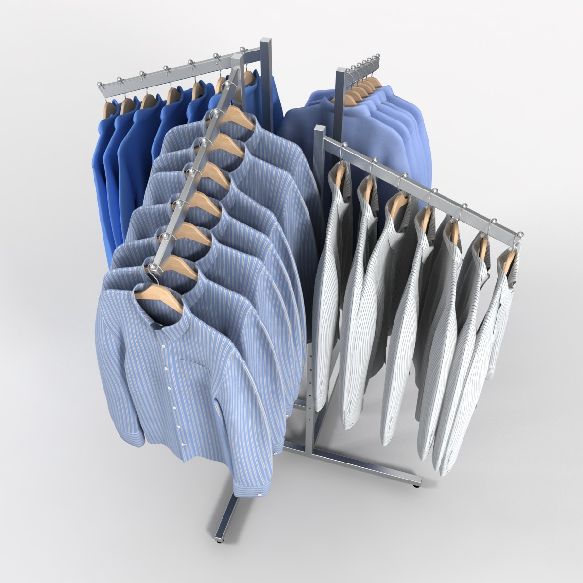 3d model dress shirt rack 1