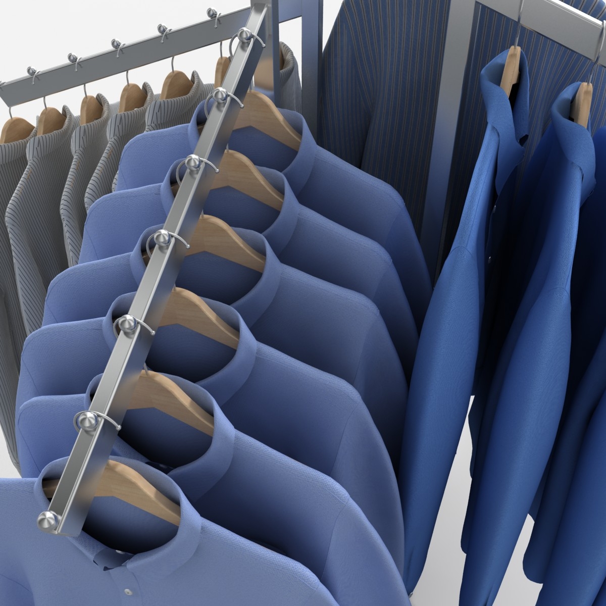 3d model dress shirt rack 1