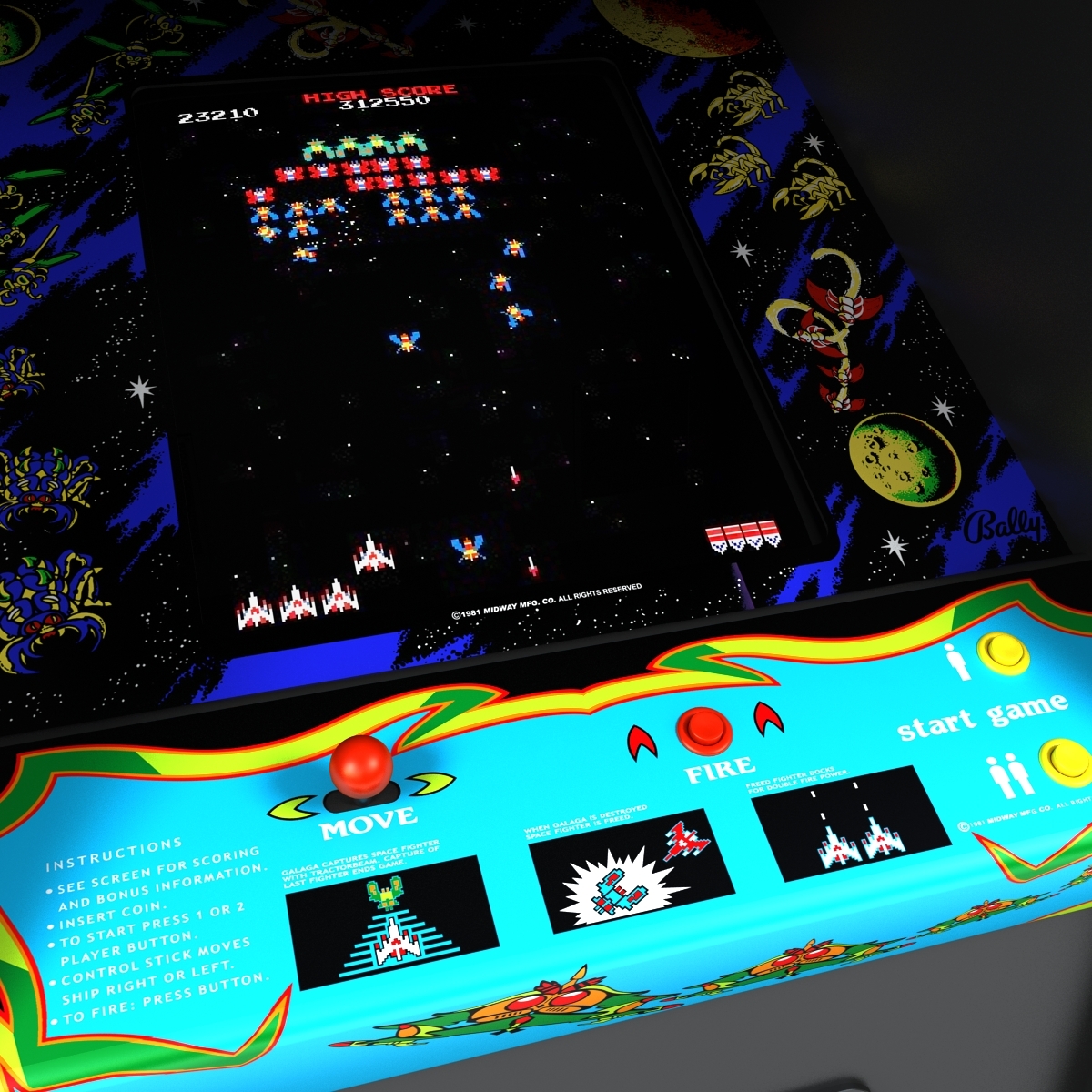3d galaga arcade