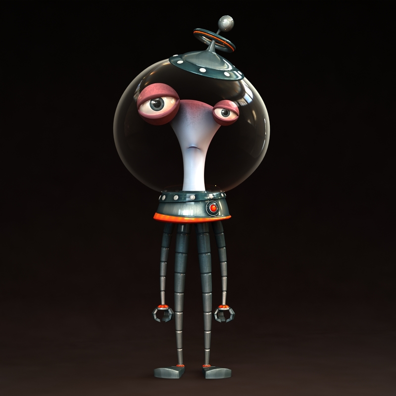 3d alien bobo model
