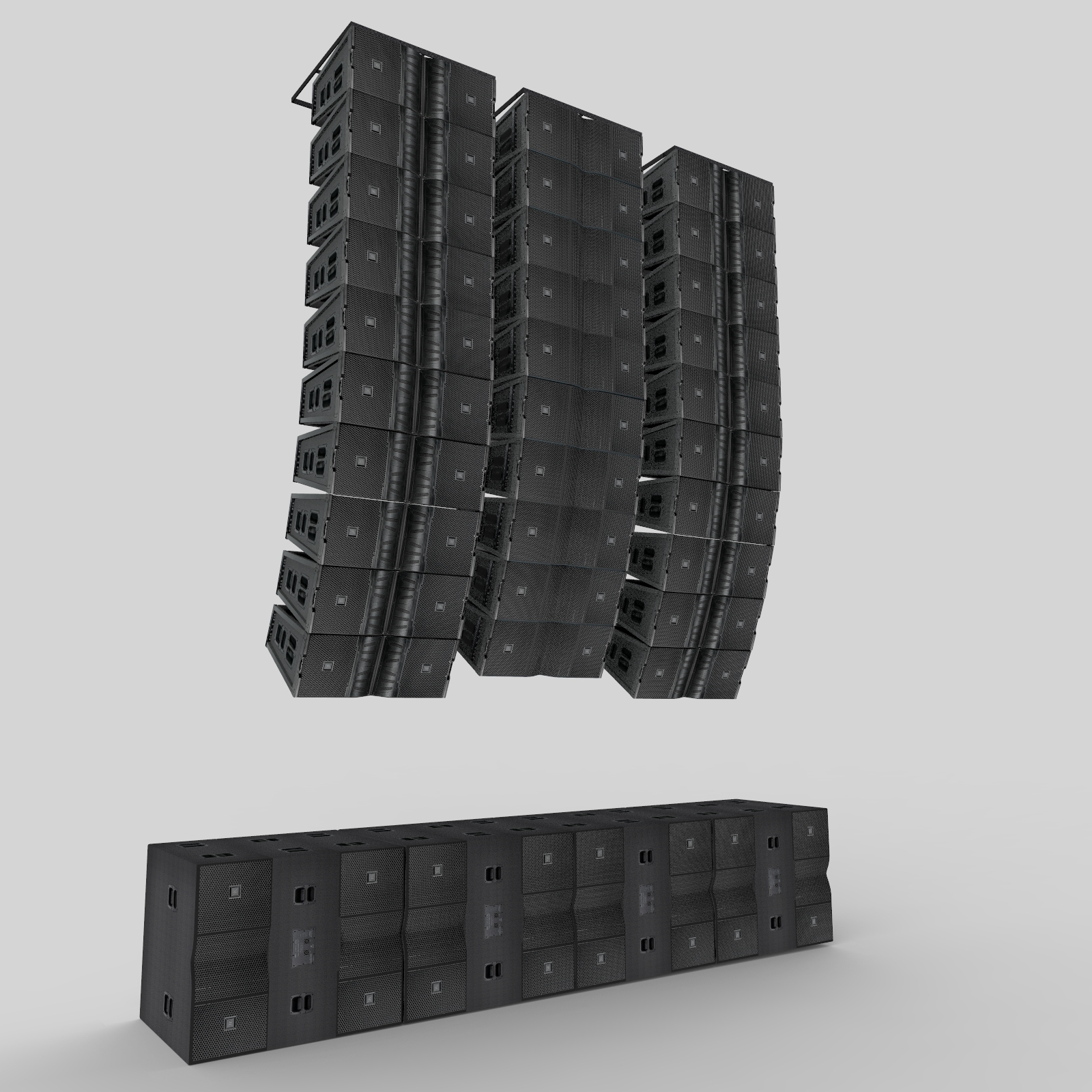 jbl vtx line array 3d 3ds