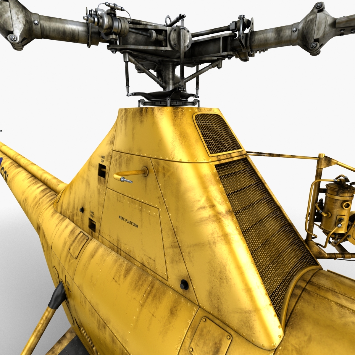 3d max sikorsky h-5 4 rigged