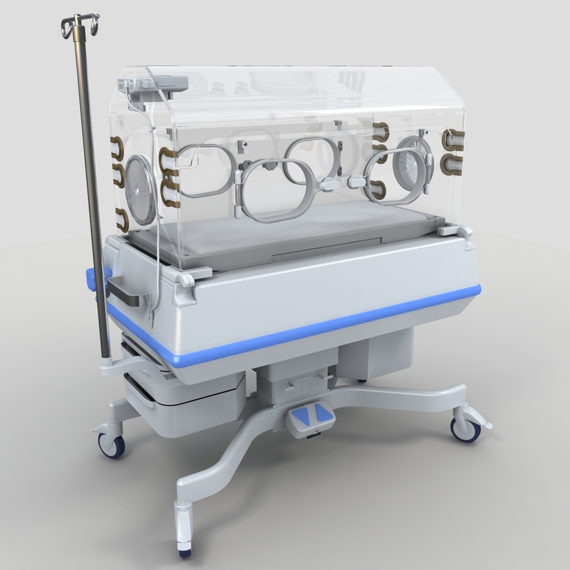 3d infant incubator model
