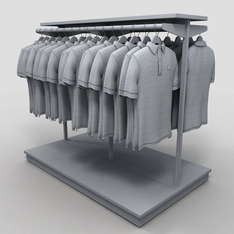 max polo shirt rack