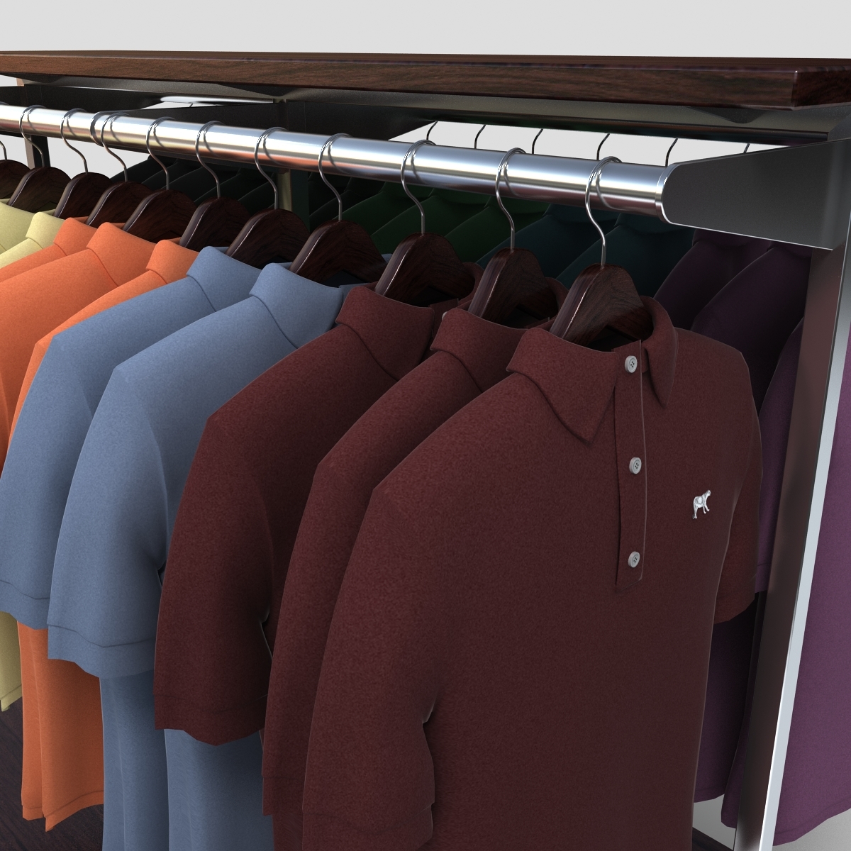 max polo shirt rack