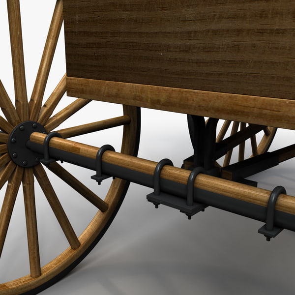 buckboard wagon obj
