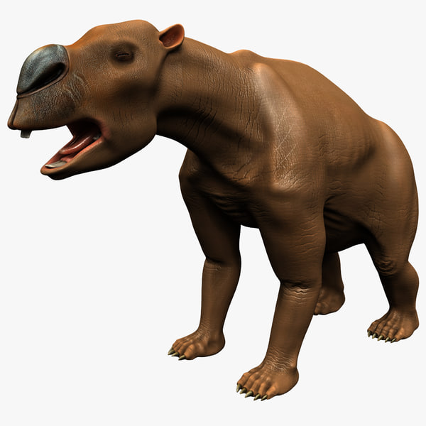 extinct diprotodon 3d model