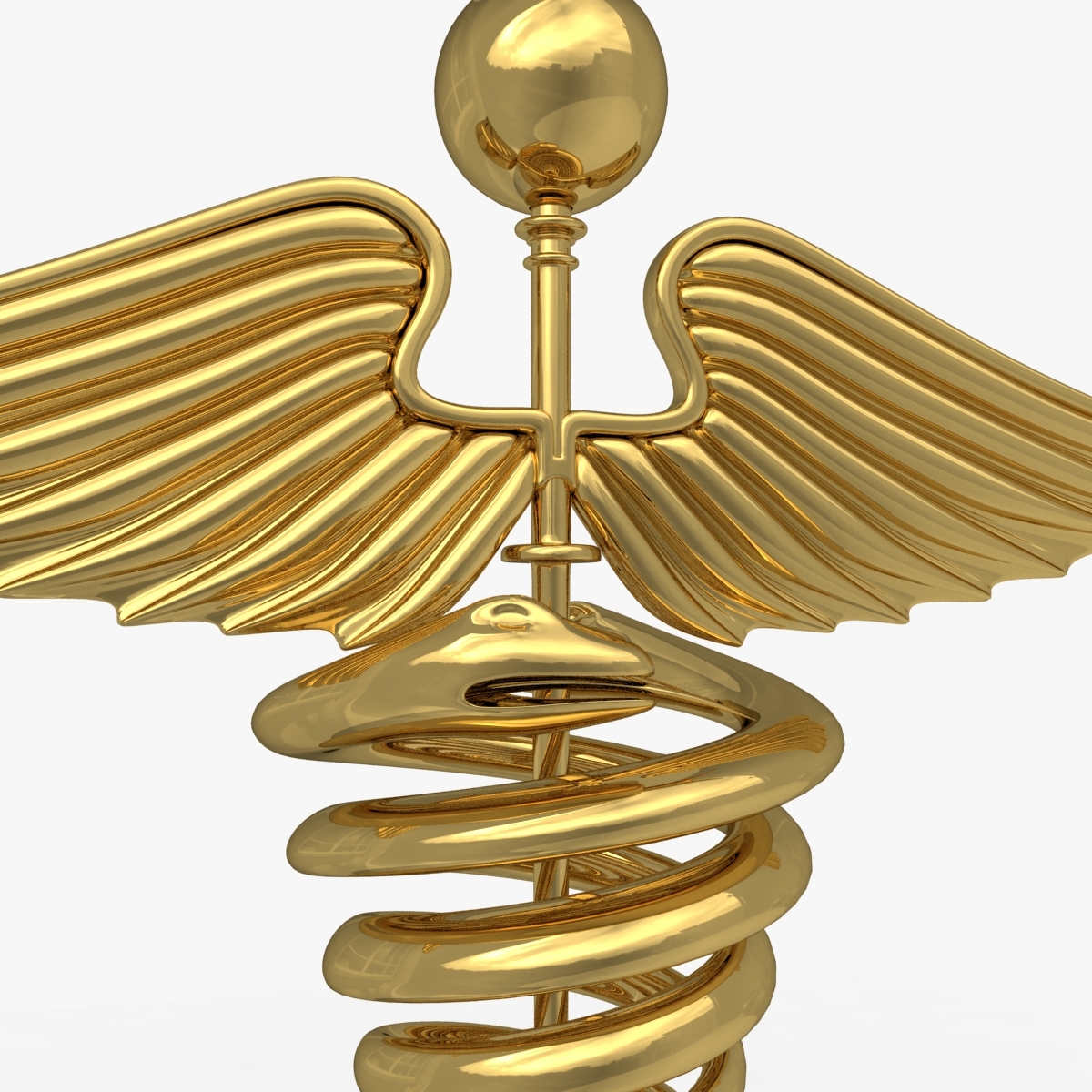 realistic caduceus 3d max
